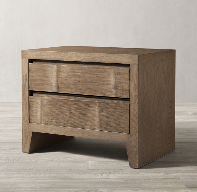 Wyeth Split Bamboo Closed Nightstand