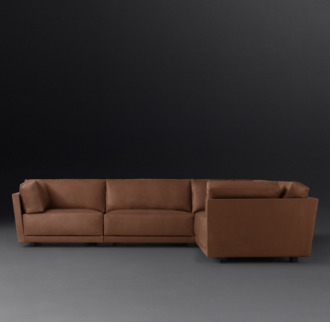 Lars Modular Leather L-Sectional | RH