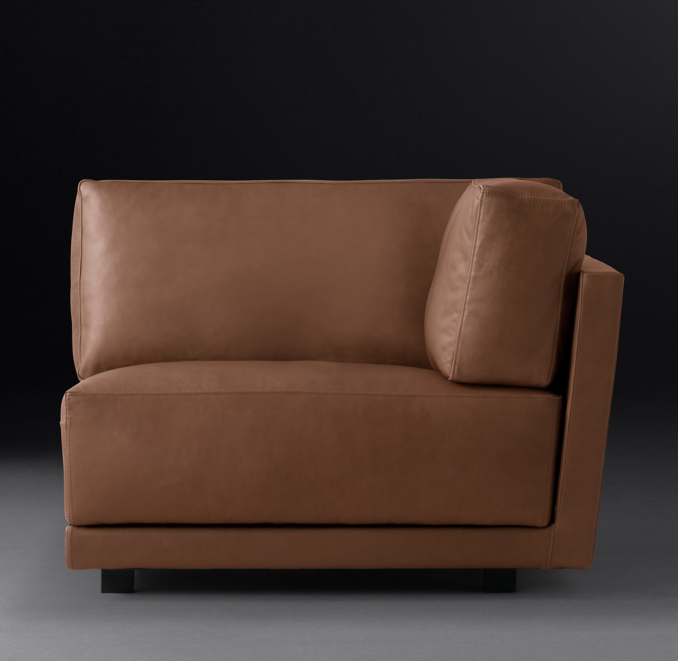 Lars Modular Leather Right-Arm Chair