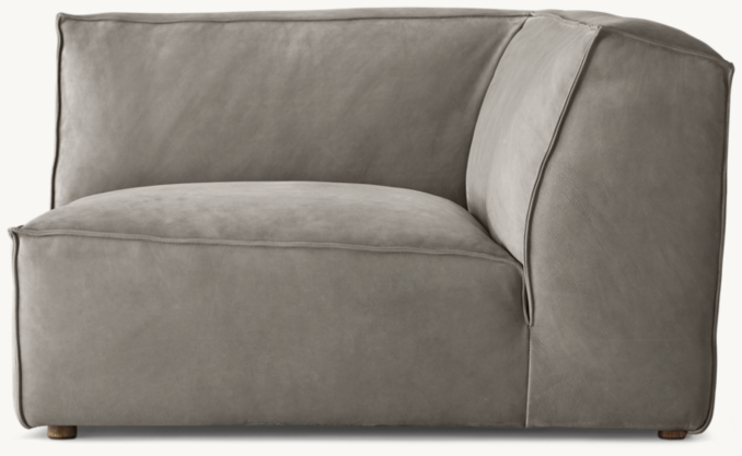 Como Modular Leather Corner Chair | RH