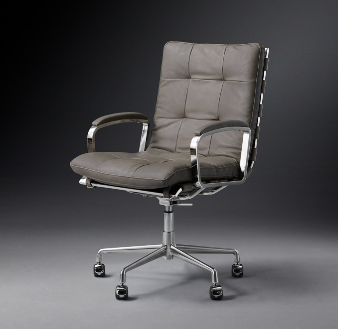 Rossi Leather Desk Chair | RH
