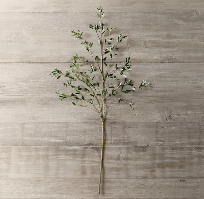 Faux Olive Branch