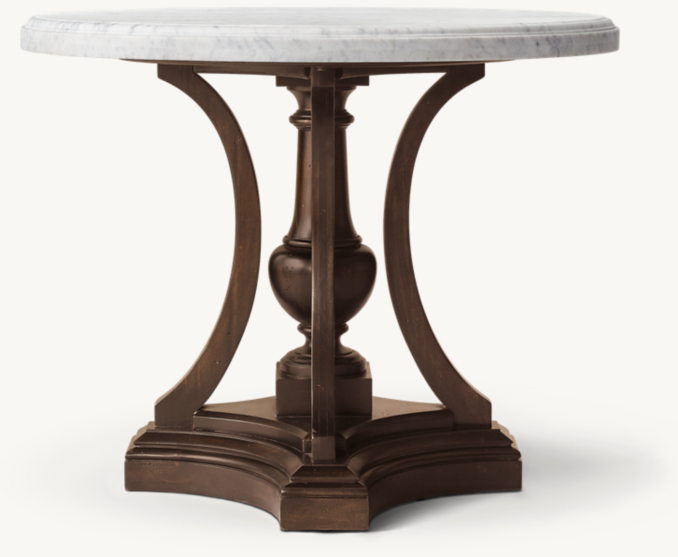 St. James Marble Round Entry Table | RH
