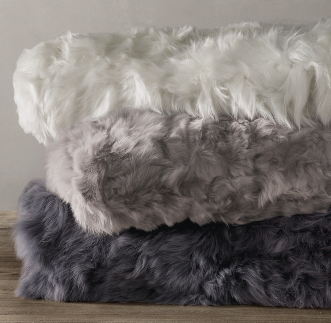 Suri Alpaca Fur Throw