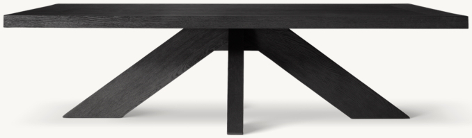 1960s French X-Base Square Coffee Table | RH