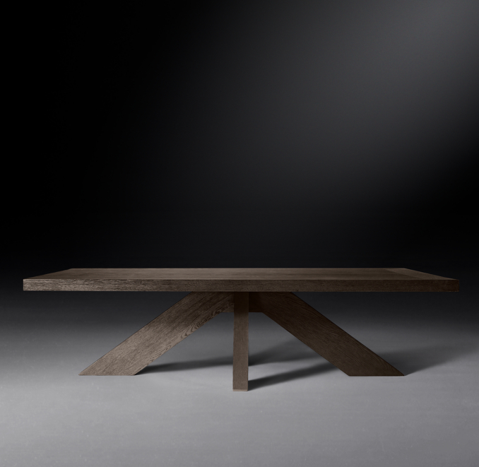 1960s French X-Base Square Coffee Table