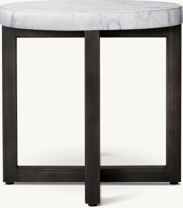 Torano Marble Round Side Table | RH