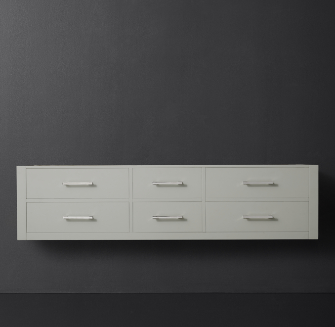 Hutton Double Floating Vanity Base