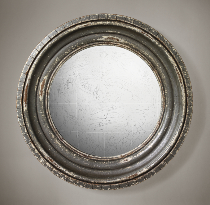 Madison Distressed Convex Mirror