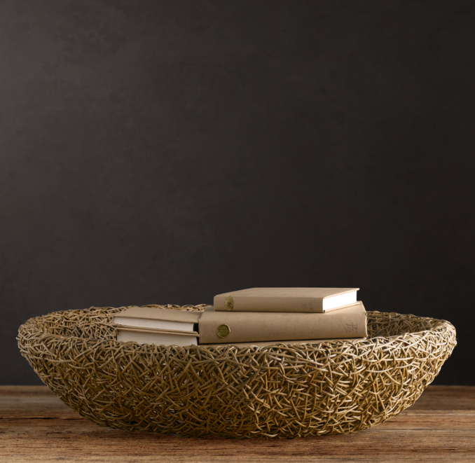 Woven Rattan Bowl