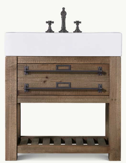Early 20th C. Mercantile Console Washstand | RH