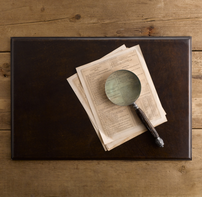 Artisan Leather Desk Mat - Chocolate