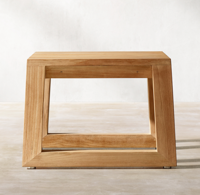 Sebastian Teak Rectangular Side Table