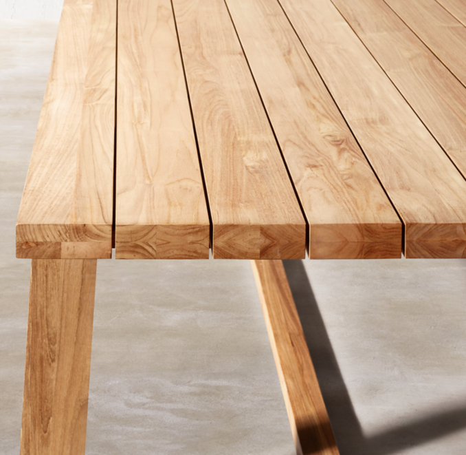 Sebastian Teak Rectangular Dining Table