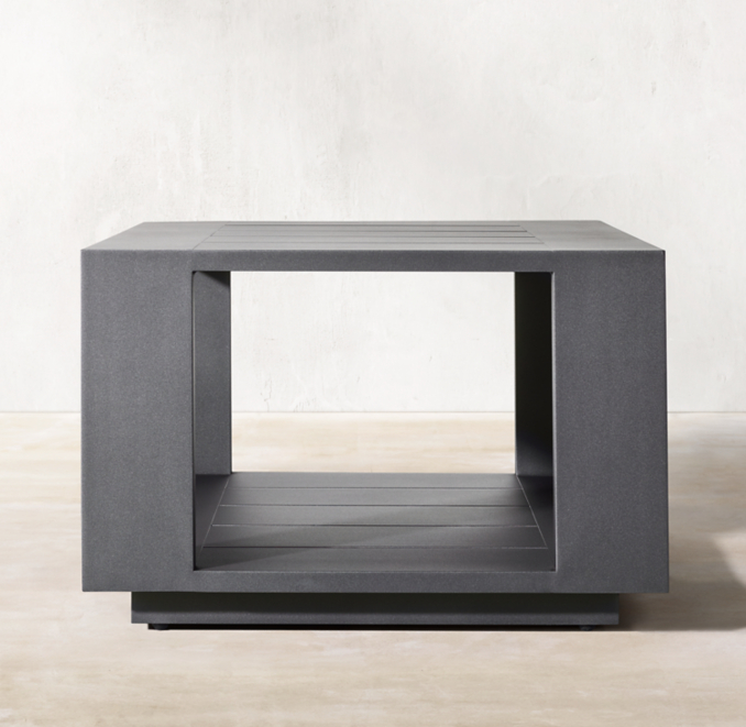 Massimo Aluminum Square Side Table