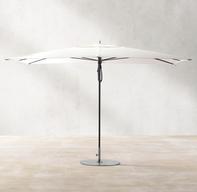 Tuuci® Ocean Master Rectangular Umbrella - Powdercoated Aluminum