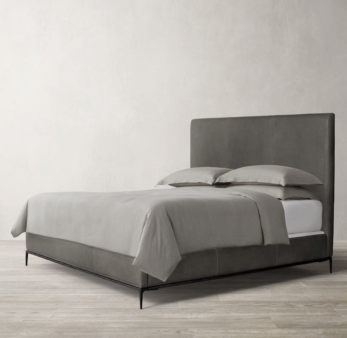 Thaddeus Leather Bed