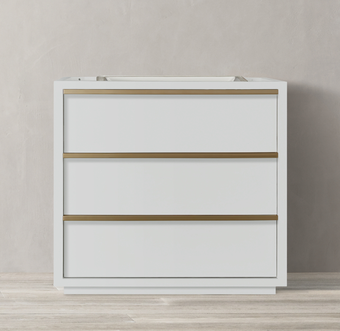 Bezier Single Vanity Base | RH