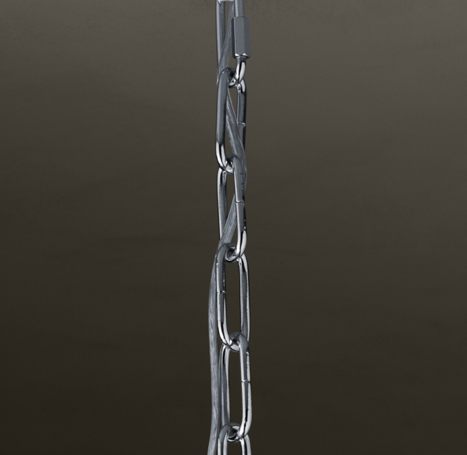 Vintage Streetlight Prism Pendant Extension Chain