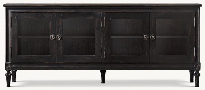 Maison Glass 4-door Media Console | RH TEEN