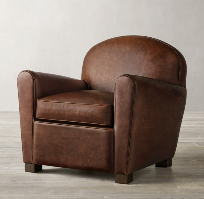 Rupert Leather Club Chair