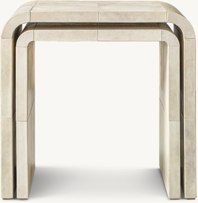 Lucien Parchment Nesting Tables | RH