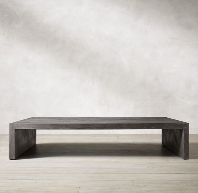 Cabrera Waxed Concrete Coffee Table