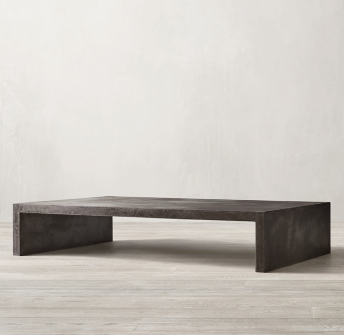 Cabrera Waxed Concrete Coffee Table