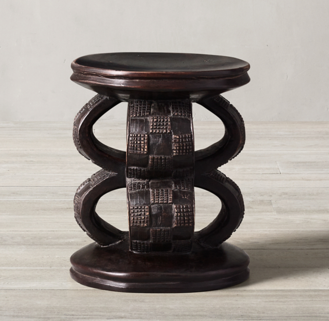 Carved-Wood African Stool 7