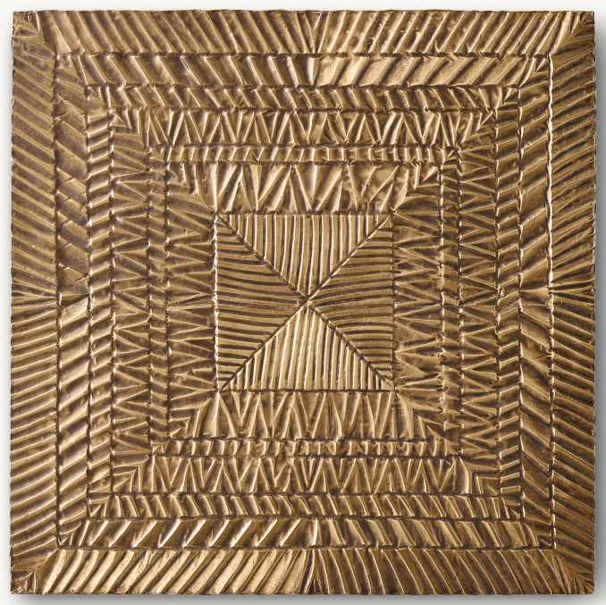 Brass Clad Square Wall Panel 2