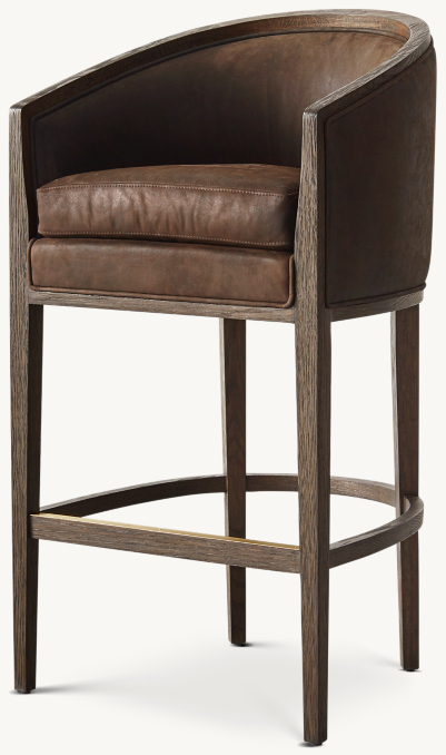 Dixon Leather Bar & Counter Stool | RH