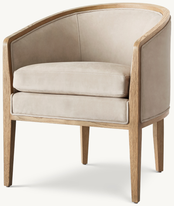 Dixon Leather Dining Armchair | RH