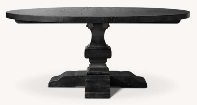 Reclaimed Oak Baluster Round Dining Table