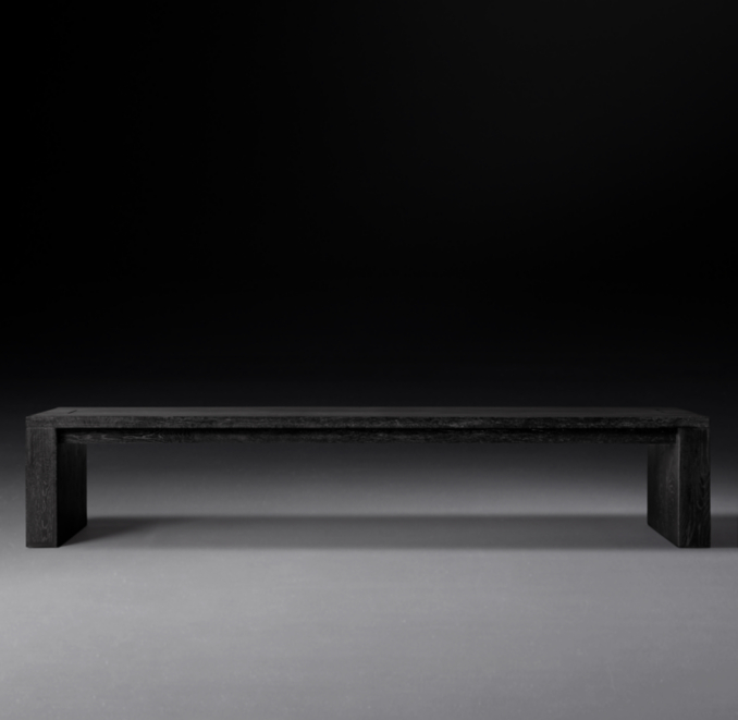 Reclaimed Oak Parsons Bench | RH