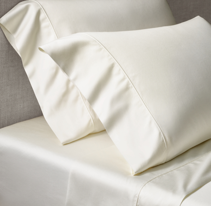 Organic Italian 600 Thread-Count Sateen Sheet Set