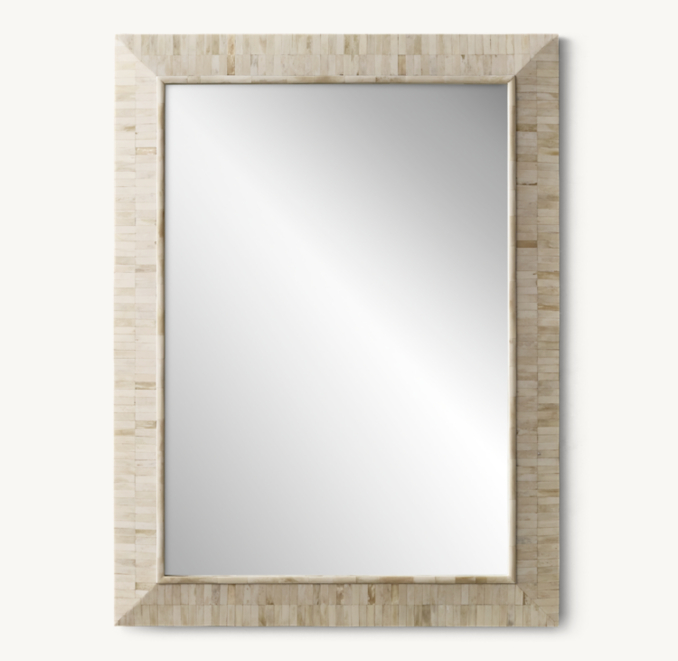 Beveled Bone Inlay Mirror | RH TEEN