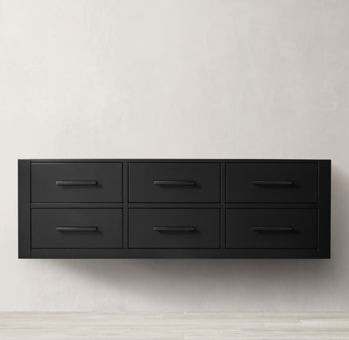 Hutton Single Extra-Wide Floating Vanity Base