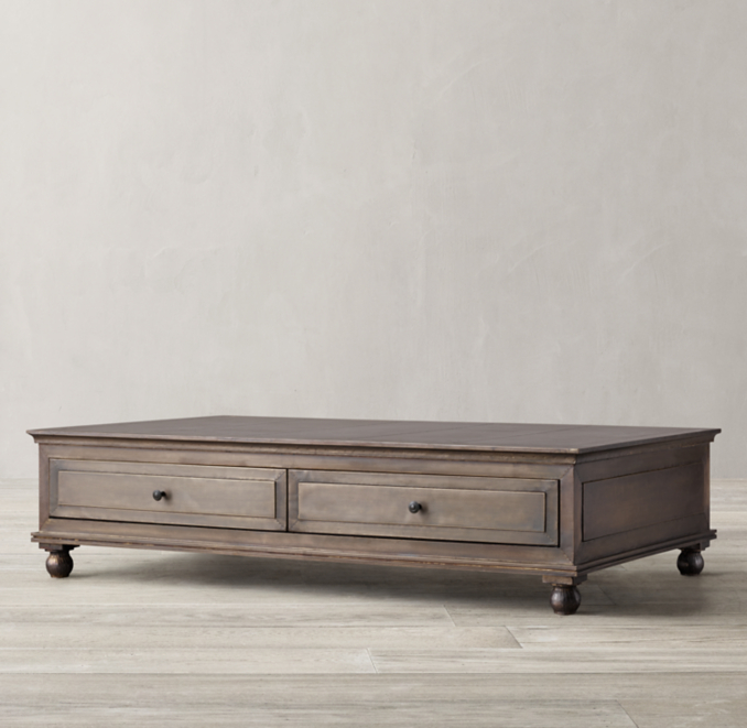 Annecy Metal-Wrapped Coffee Table