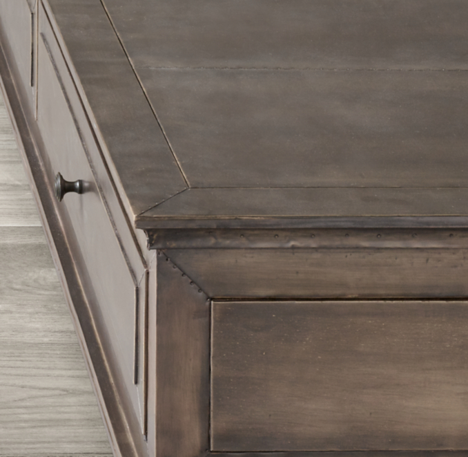 Annecy Metal-Wrapped Coffee Table