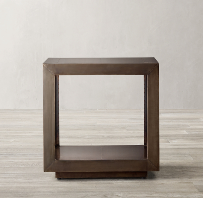 La Salle Metal-Wrapped Side Table