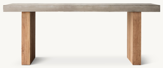 Restoration hardware concrete console table store
