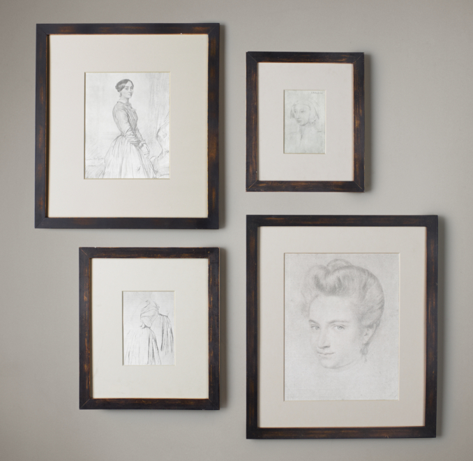 Black & Gold Gallery Frames | RH