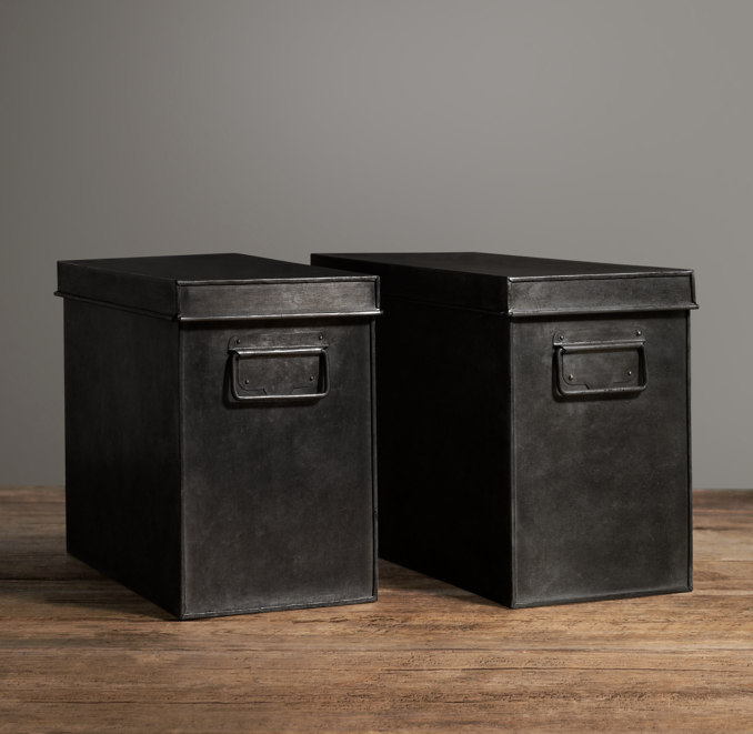 Industrial Metal Office Storage Desk Box