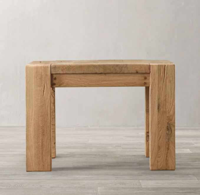 Reclaimed Oak Parsons Side Table