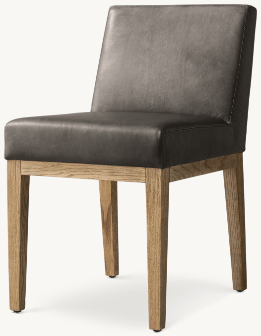 Morgan Leather Dining Side Chair | RH