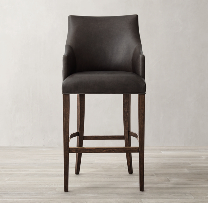 Ella Leather Bar & Counter Stool