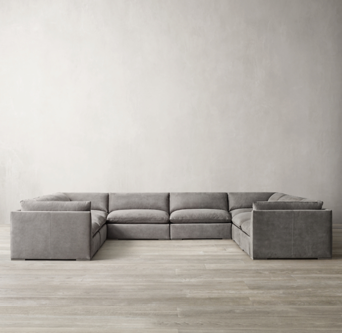 Costera Modular Leather U-Sofa Sectional