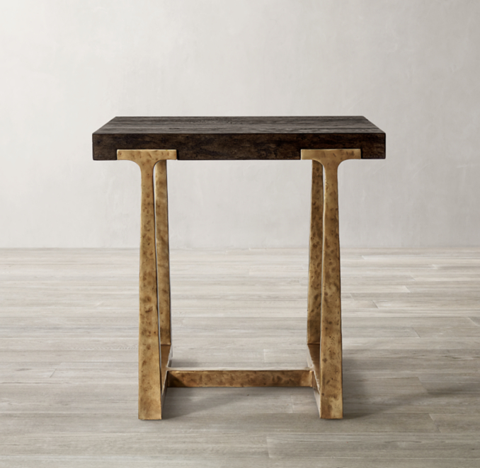 T-Brace Rectangular Side Table