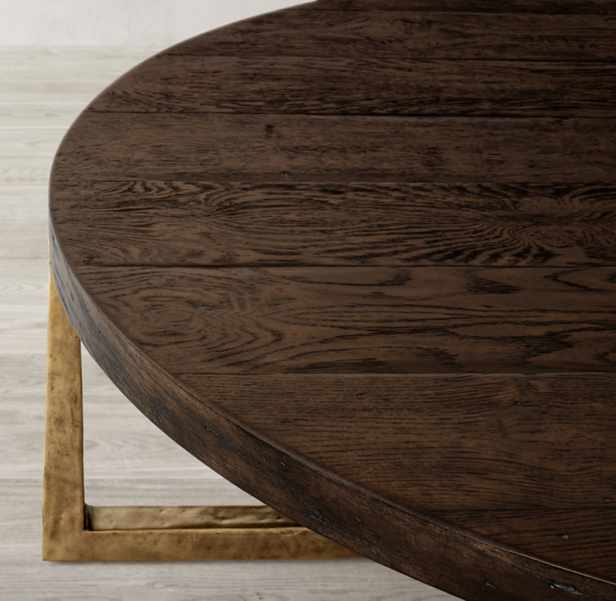 T-Brace Round Coffee Table