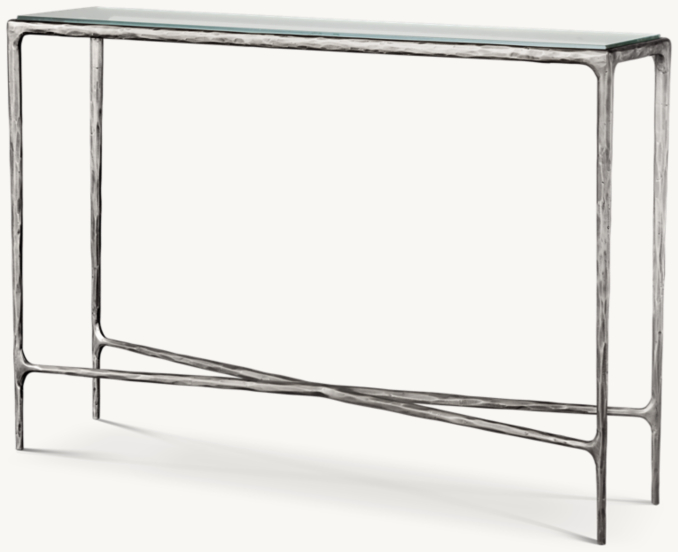 Thaddeus Glass Console Table | RH